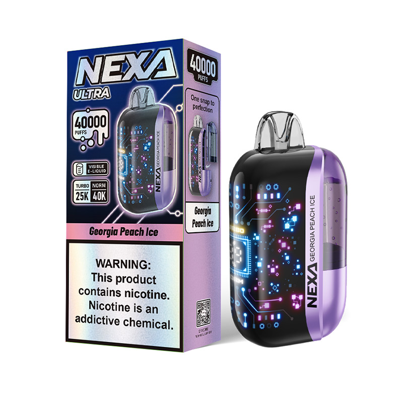 Nexa Ultra 40000 Puffs Disposable Vape Kit -- Georgia Peach Ice