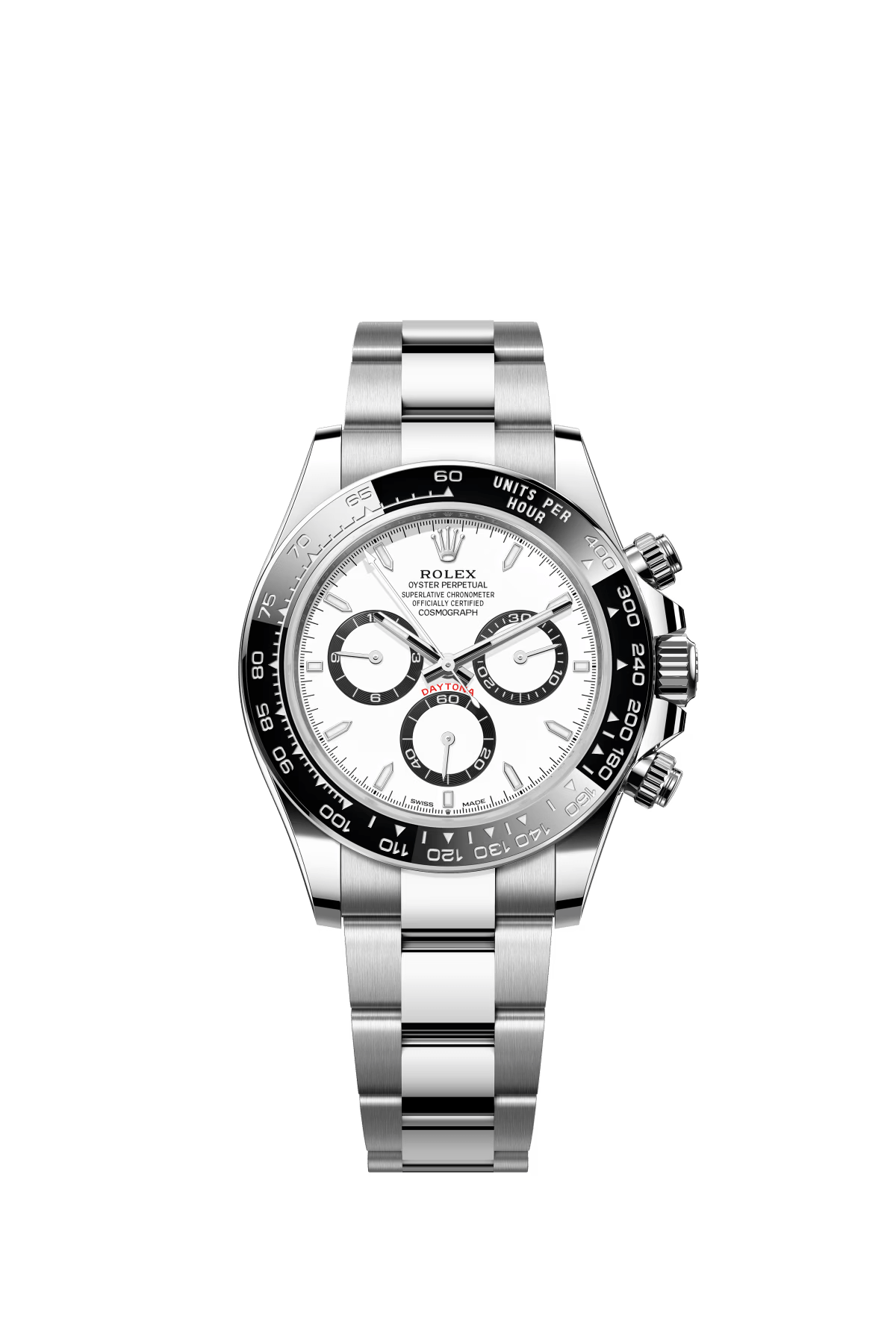 The Oyster Perpetual Cosmograph Daytona is made of Oyster steel with a ...