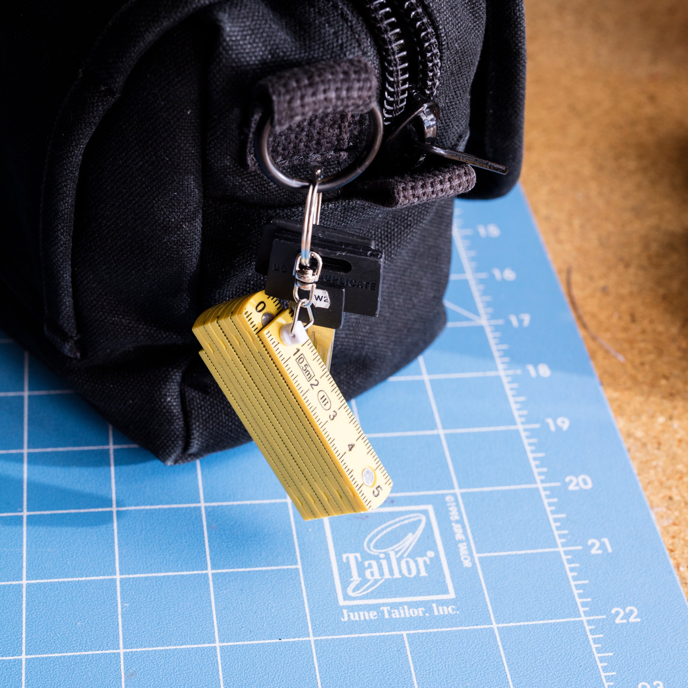 Mini Folding Ruler Keyring