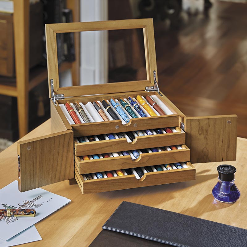 Lock & Key Inlay Pen Case