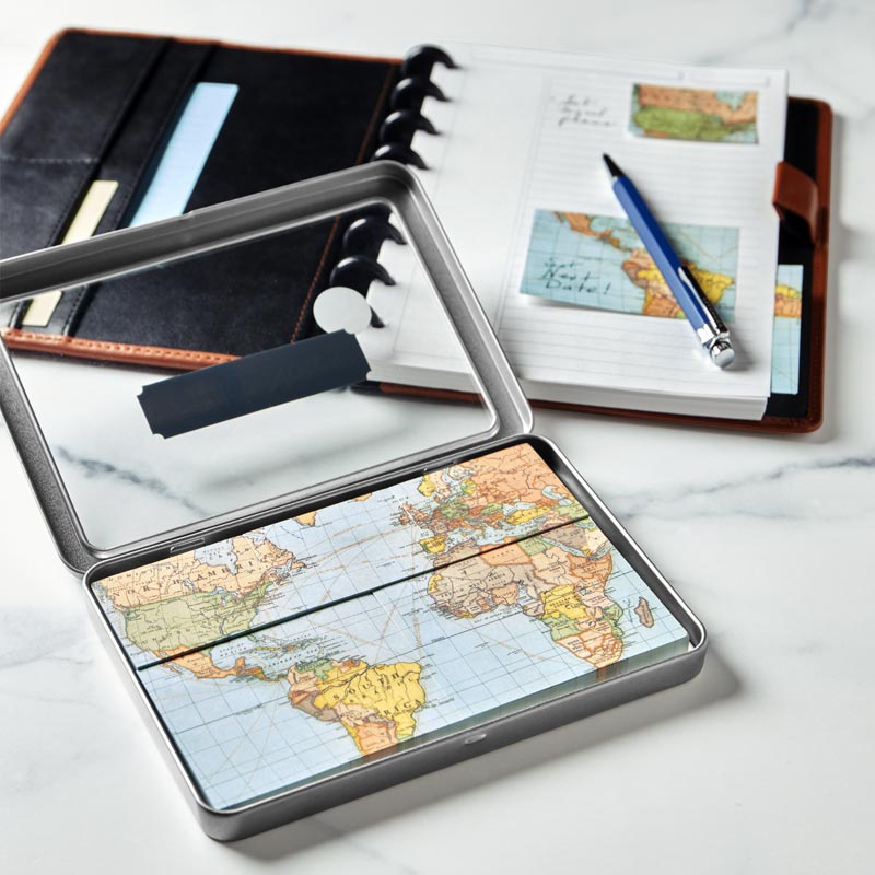 Vintage Map Sticky Notes