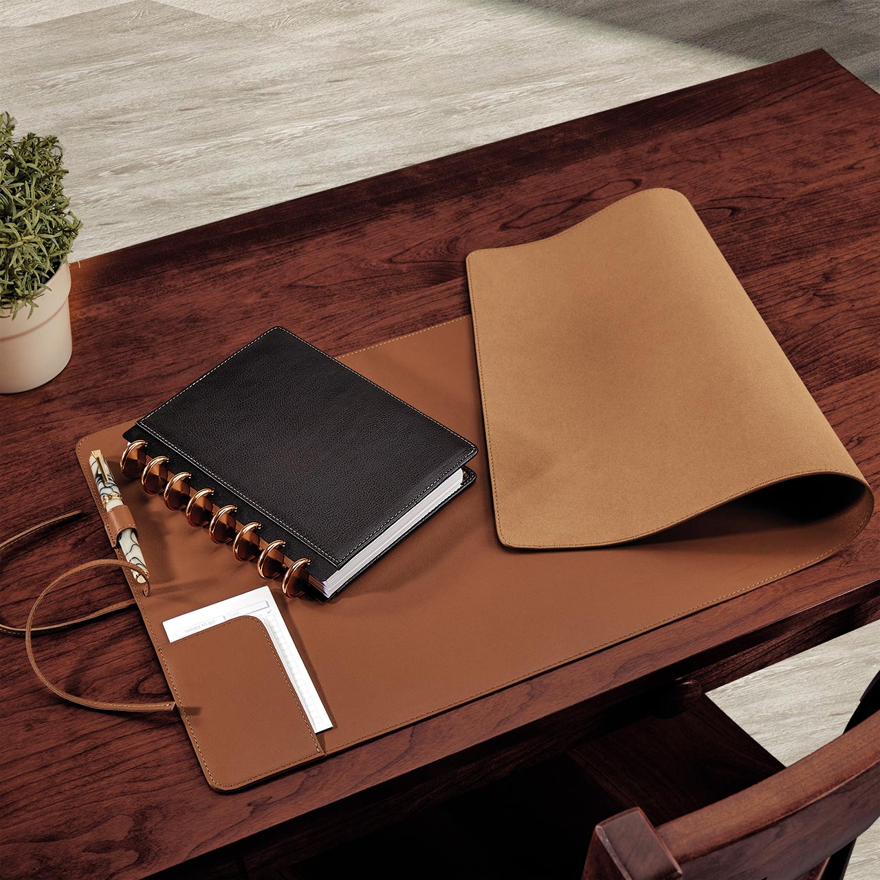 Rollaway Leather Desk Mat